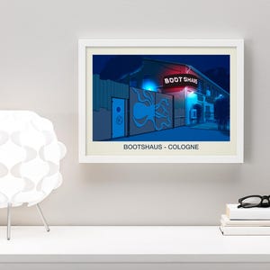 Bootshaus Nightclub Poster, Bootshaus Nightclub Print, Nightclub Print ...