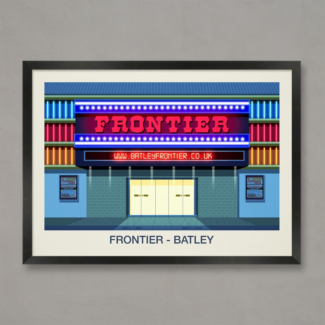 The Frontier Nightclub Poster, Nightclub Print, the Frontier Nightclub ...