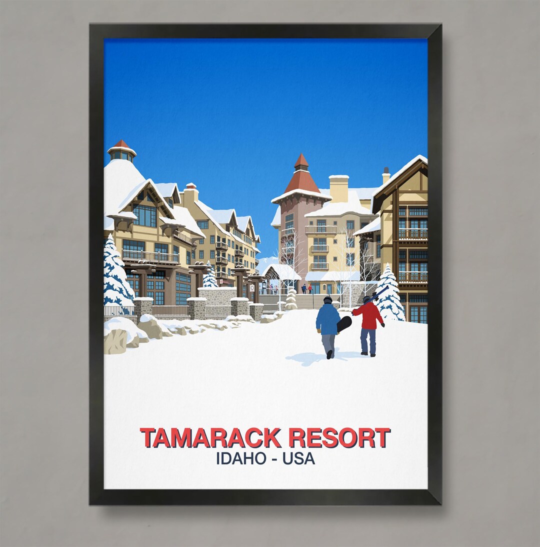Tamarack Resort Idaho Ski Poster: Vintage Style Travel Print - Etsy