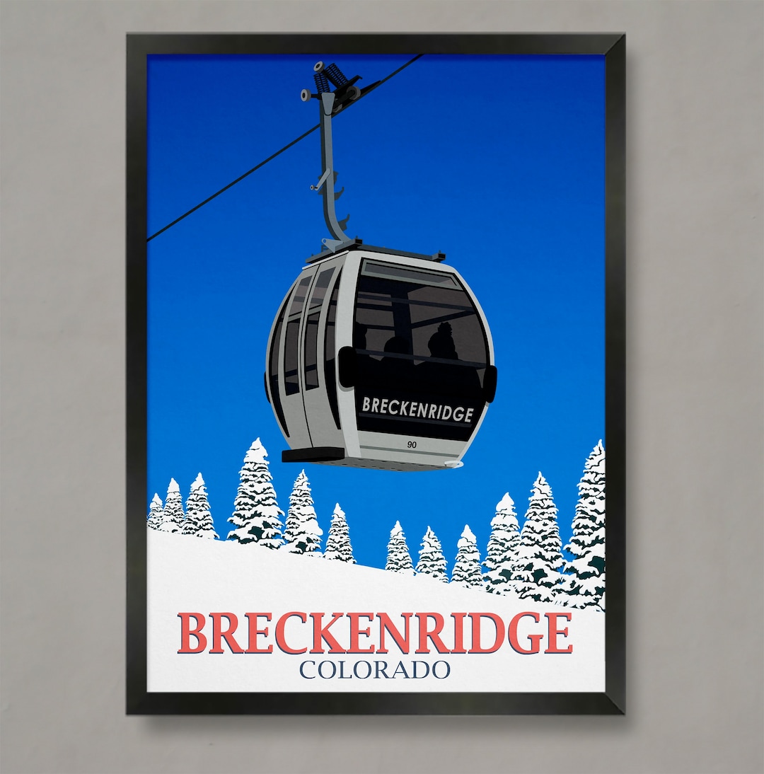 Breckenridge Ski Poster, Ski Resort Poster, Ski Print , Snowboard ...