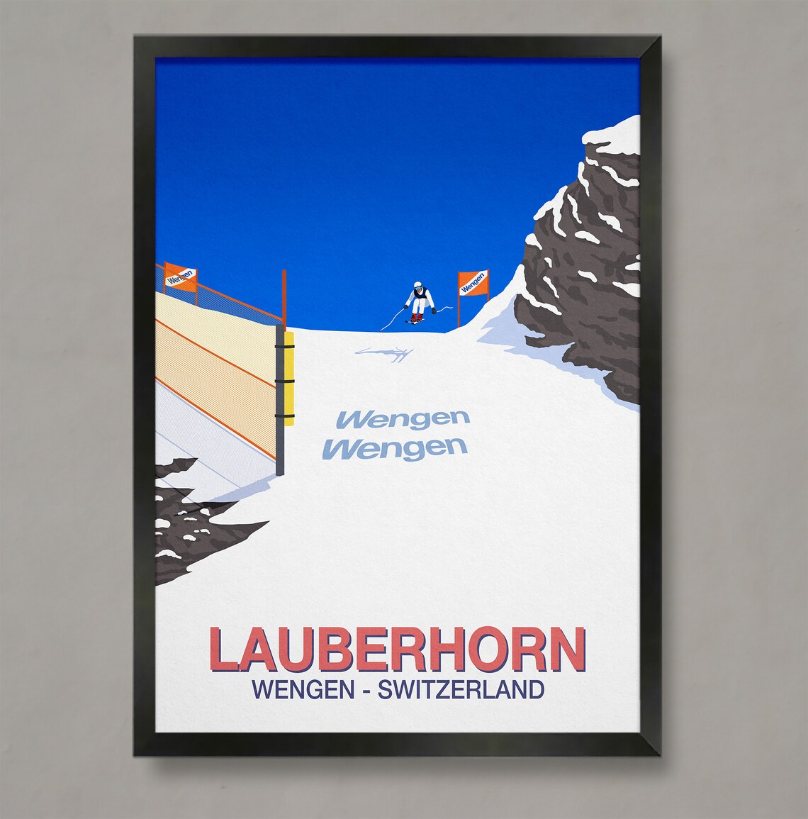 Lauberhorn Ski Race Poster - Etsy Canada
