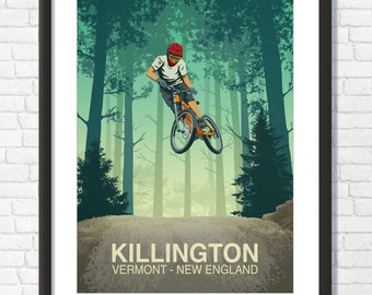 Northstar Mountain Bike Trail Poster | Etsy Canada