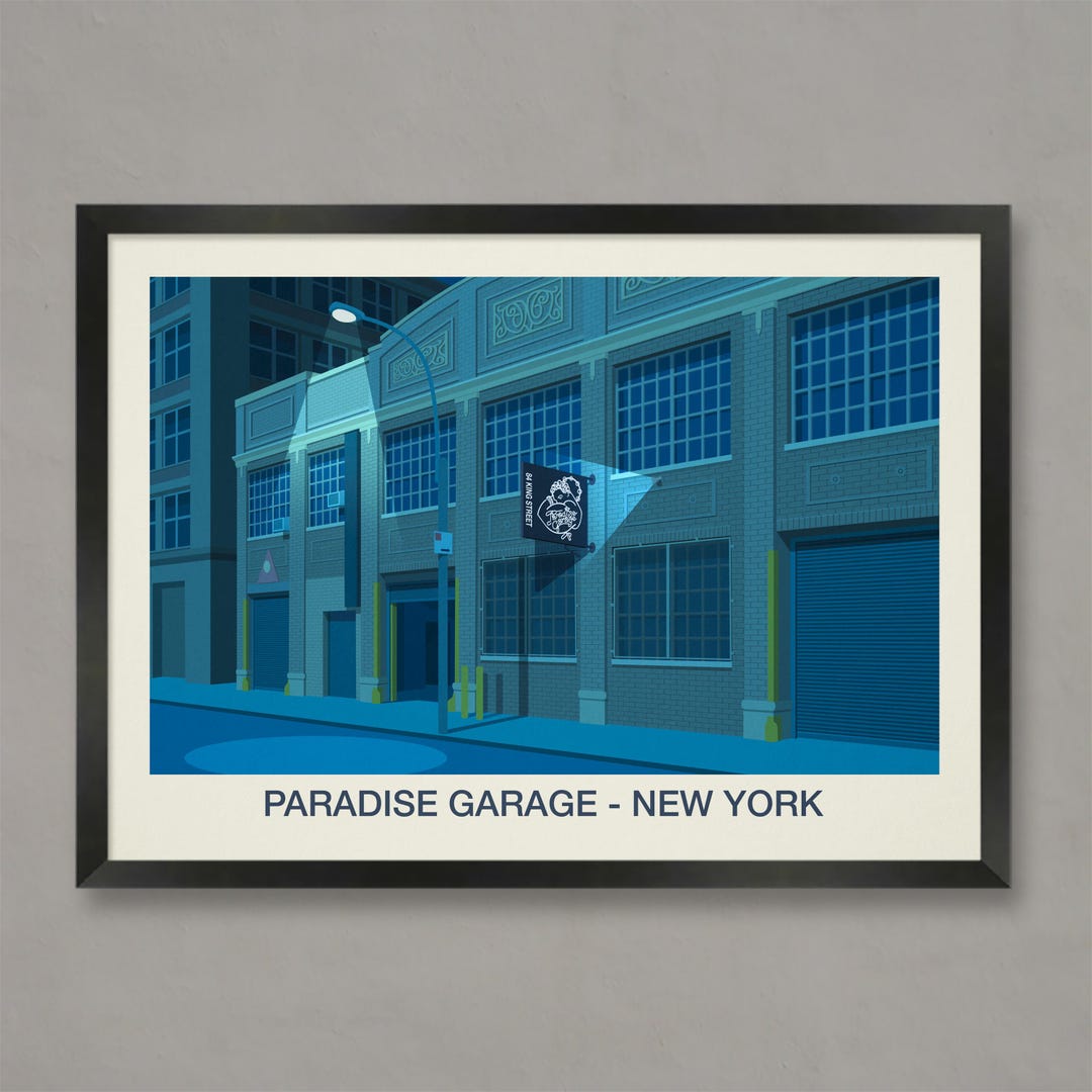 Paradise Garage Poster, Paradise Garage Nightclub, Nightclub Print, the ...