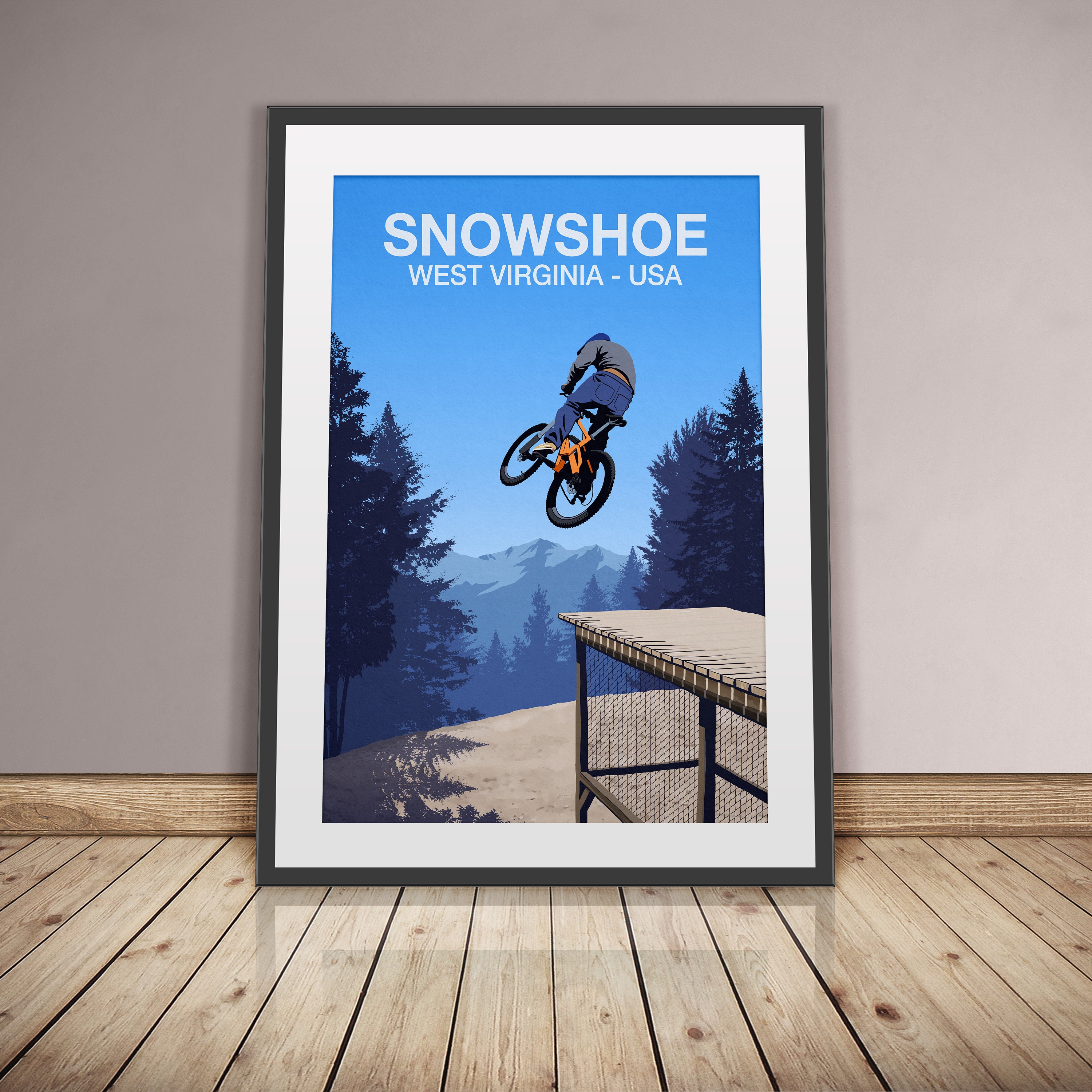 Snowshoe Mountain Bike Trail Poster - Etsy
