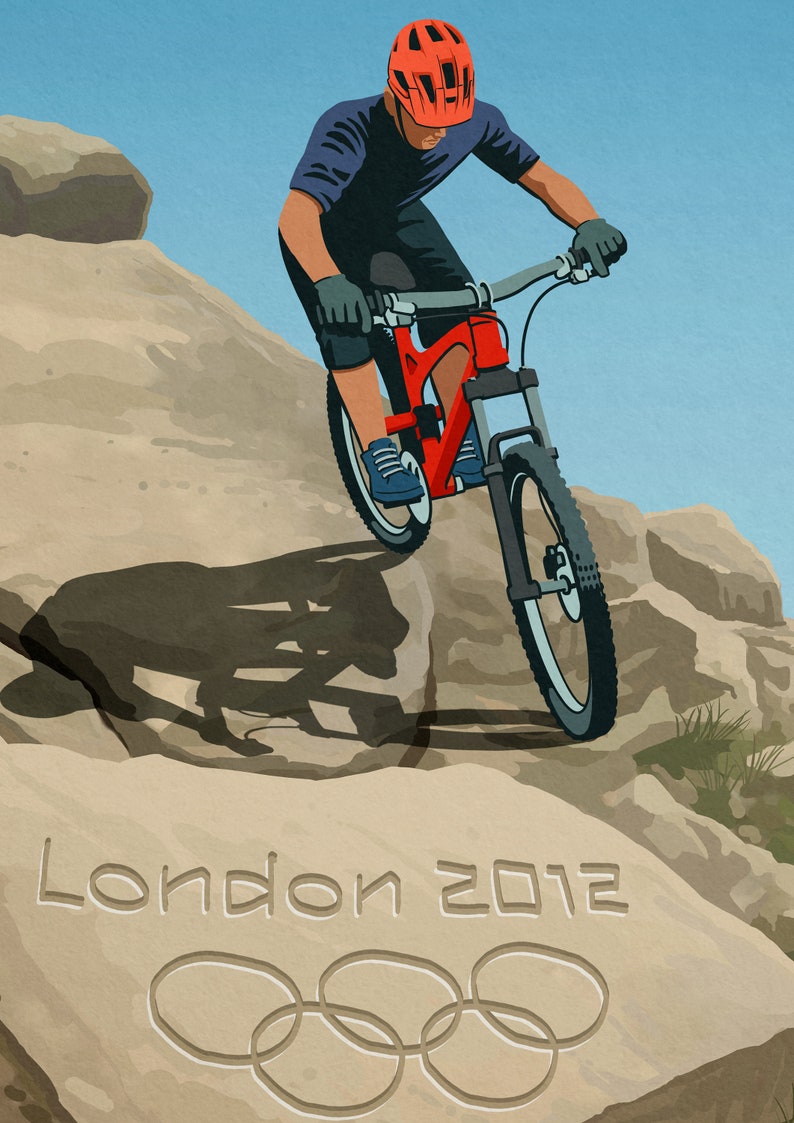 Hadleigh Park Mountain Bike Trail Poster | Etsy