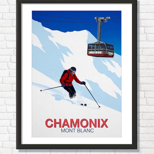 The Alpine Big Three Set of 3 Art Prints Mont Blanc - Etsy UK