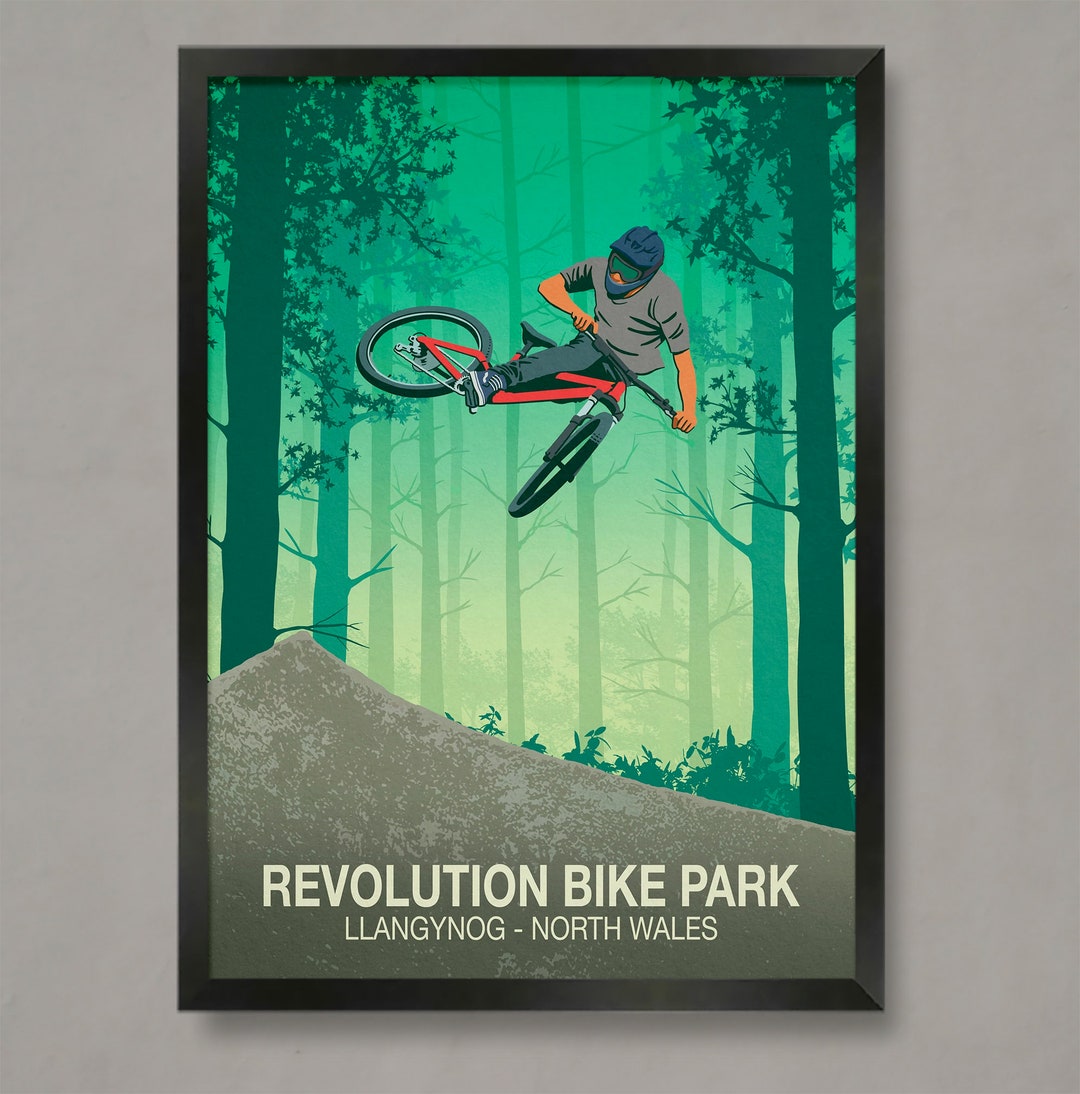 Revolution Bike Park Poster: Mountain Bike Art Print - Etsy
