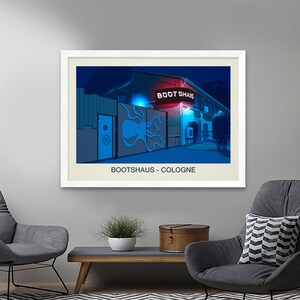 Bootshaus Nightclub Poster, Bootshaus Nightclub Print, Nightclub Print ...