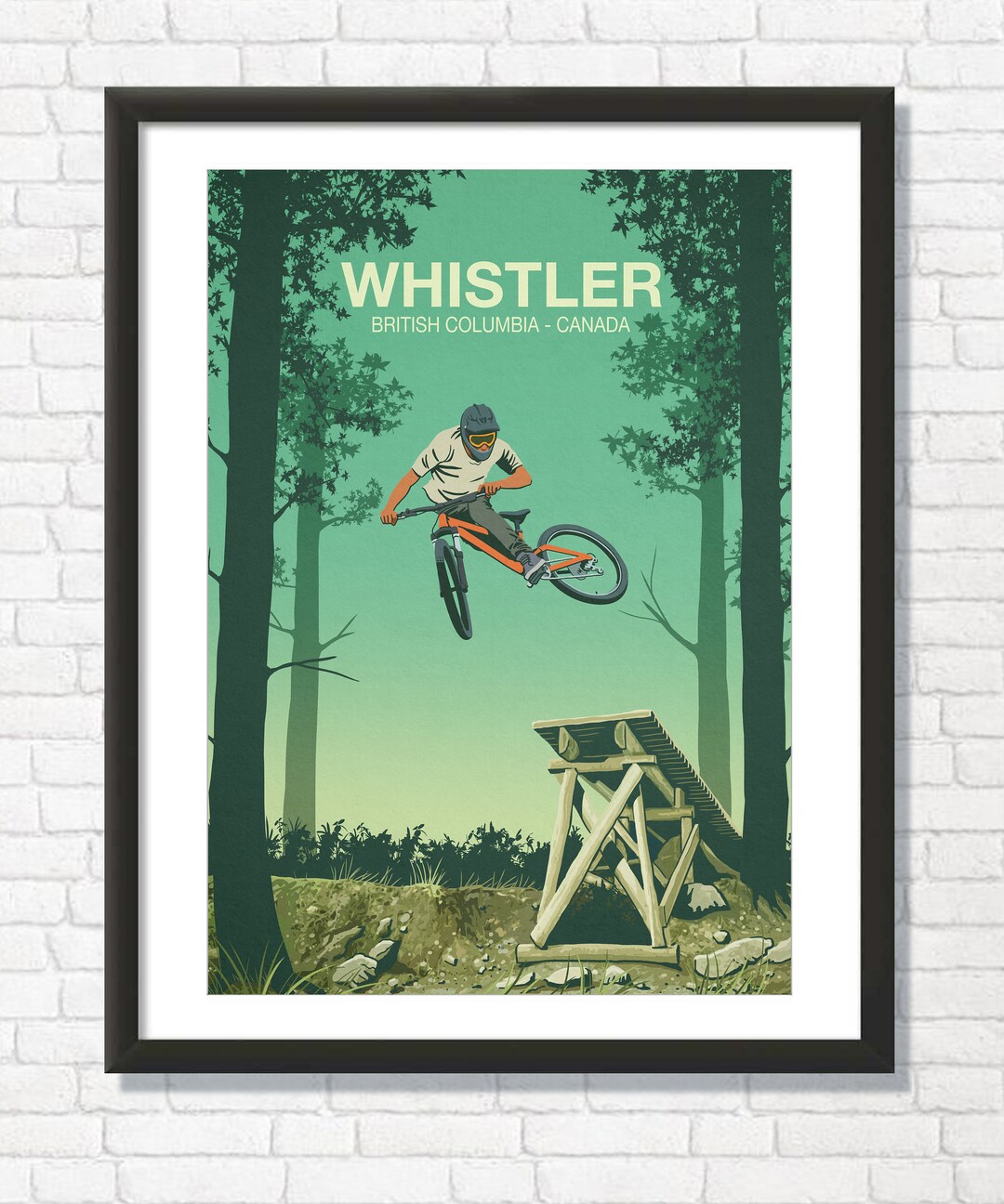 Whistler Mountain Bike Park Poster - Etsy
