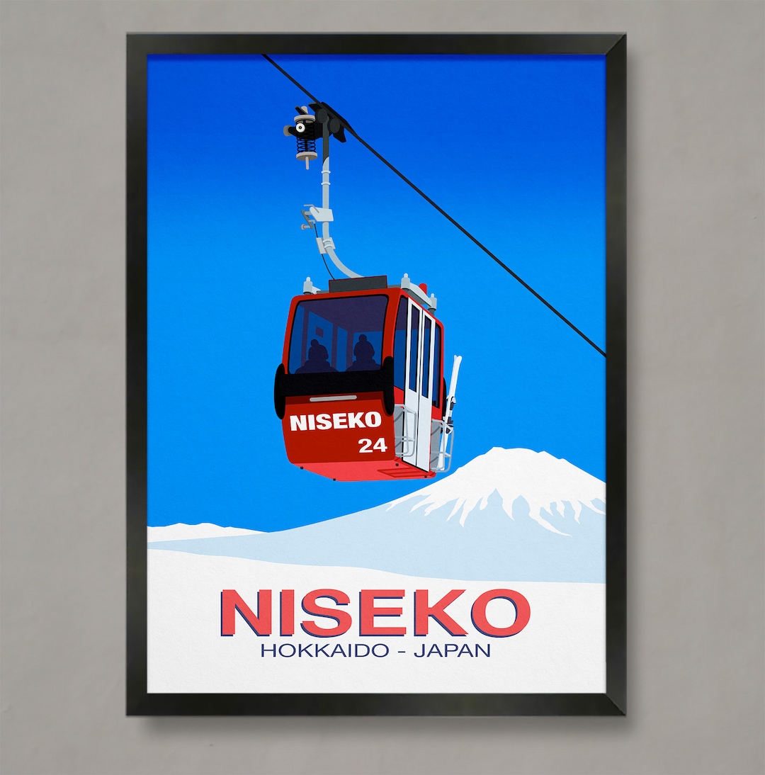 Niseko Ski Resort Poster: Vintage Style Travel Print - Etsy