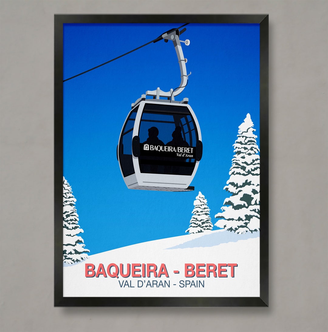 Baqueira-beret Poster,ski Poster,travel Poster,baqueira Beret Print ...