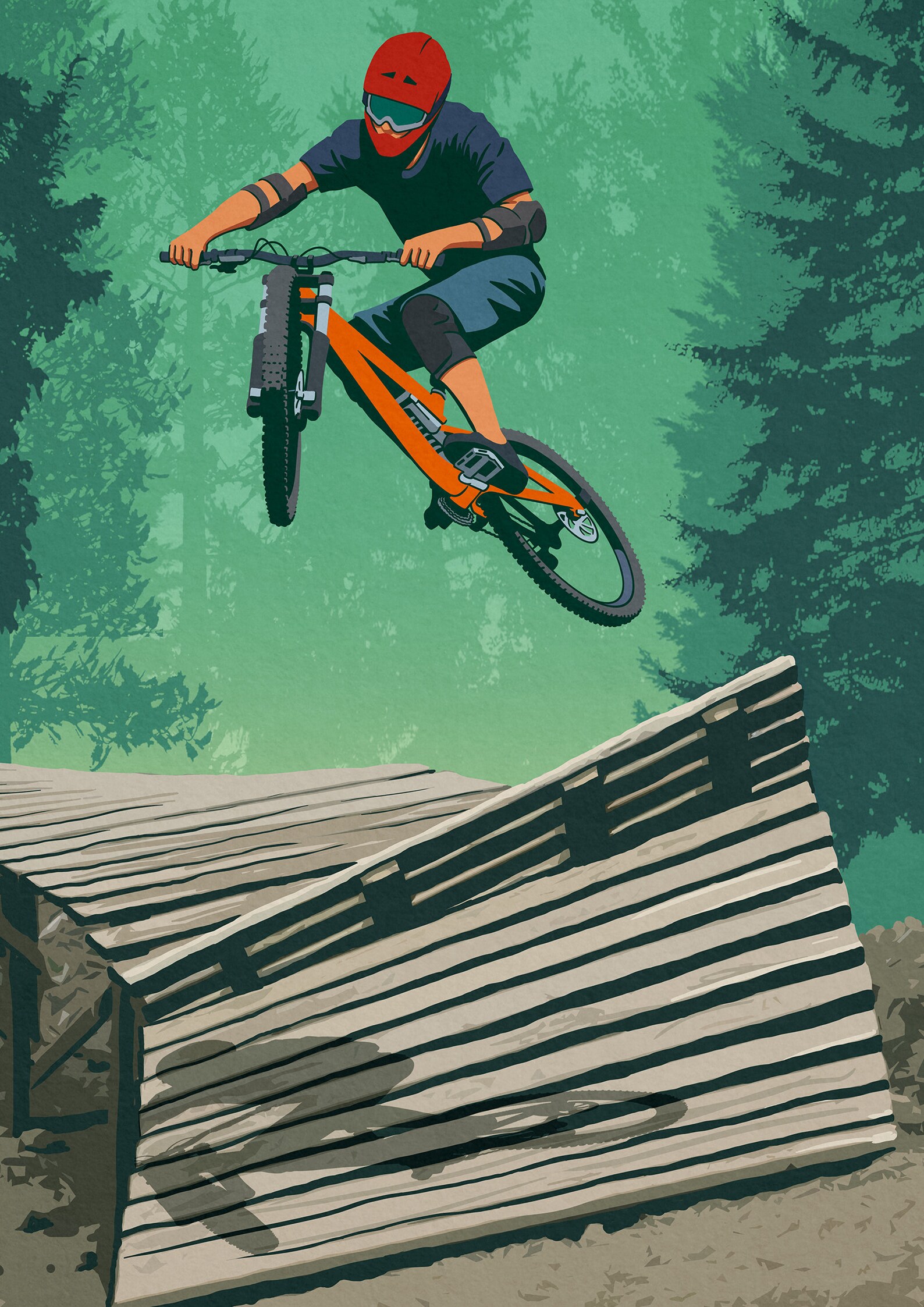 Northstar Mountain Bike Trail Poster | Etsy Canada