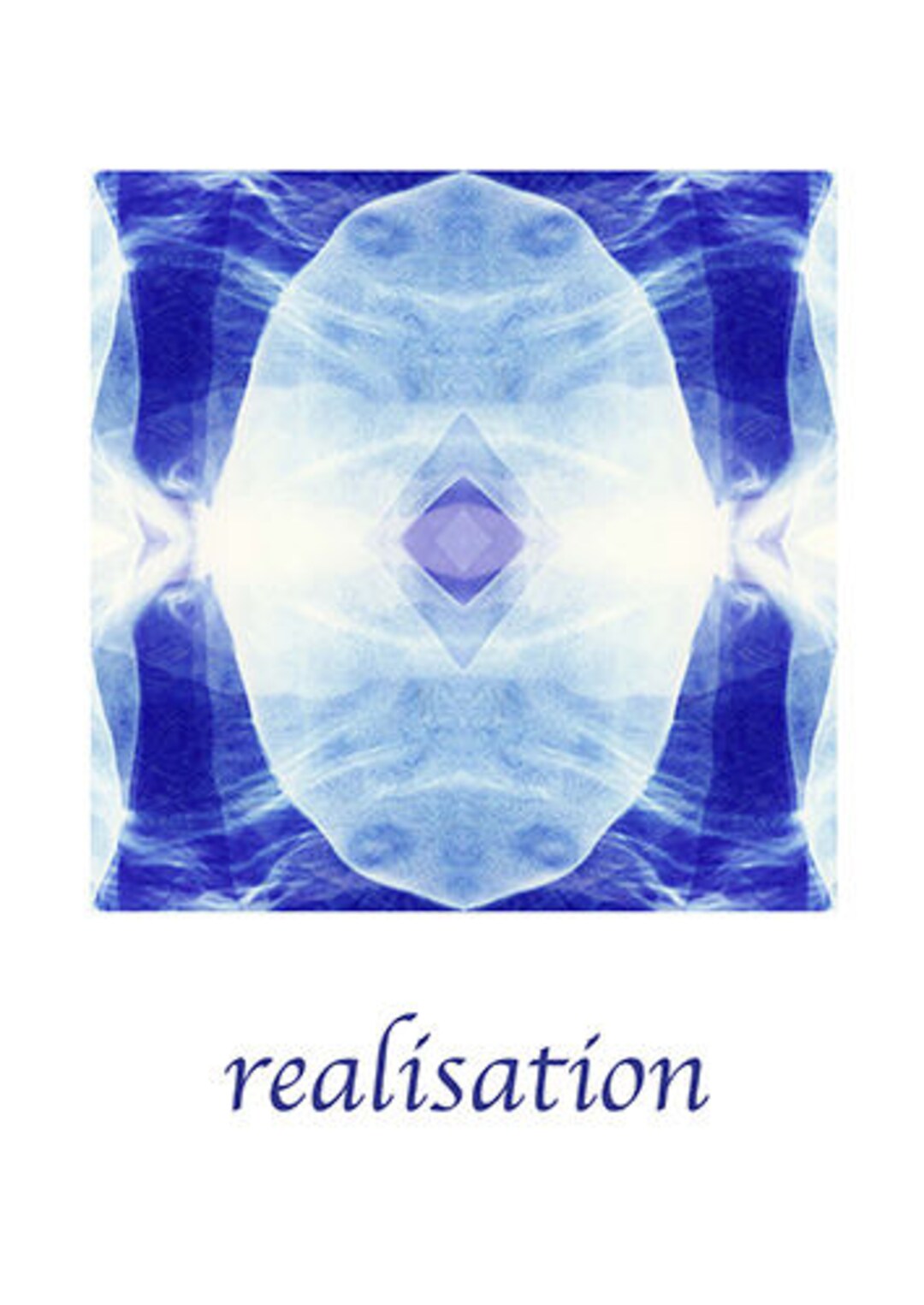 Meditation Card Print, Realisation, Mandala, Frequency, Light Codes ...