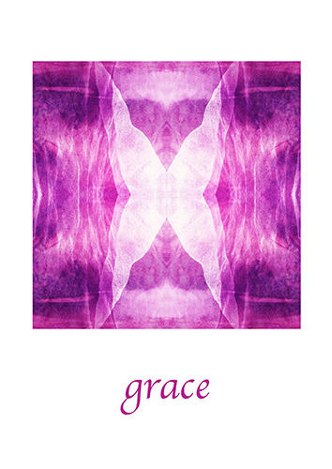 Meditation Card Print, Grace, Mandala, Frequency, Light Codes, Inner ...