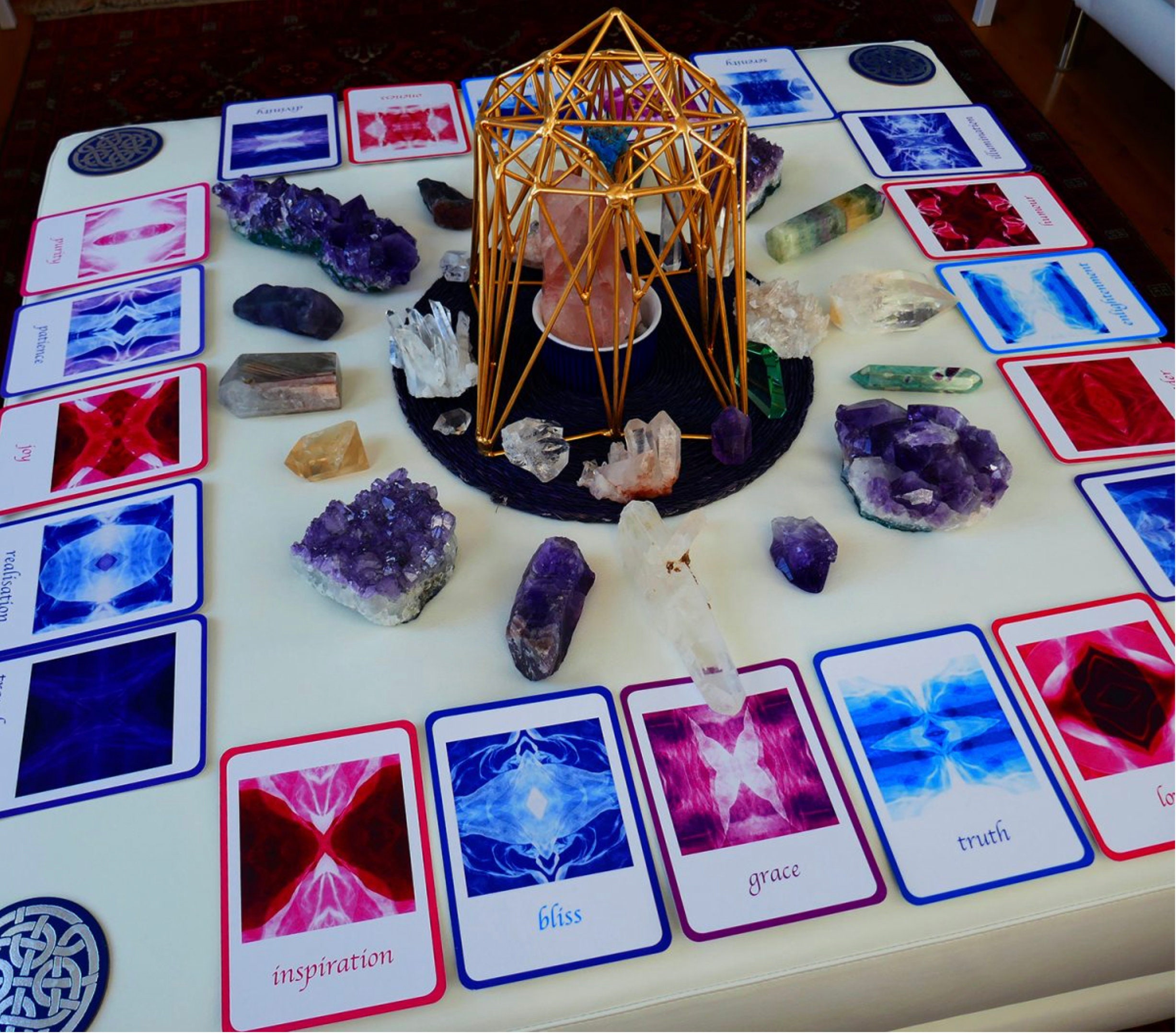 Meditation Card Print, Grace, Mandala, Frequency, Light Codes, Inner ...