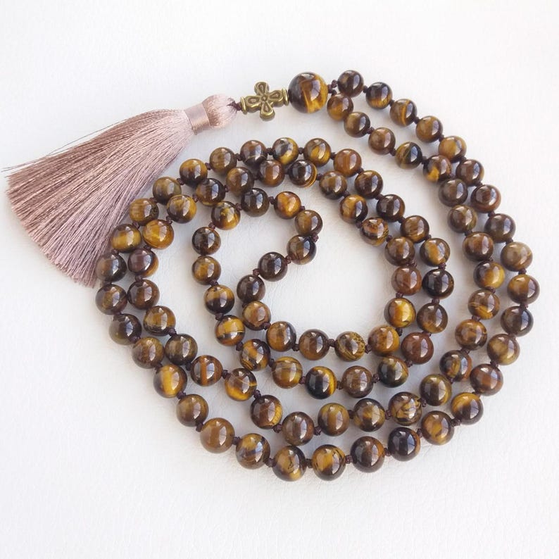 Orthodox Prayer Beads Christian Prayer Rope Gemstones Tigers Eye Rosary ...