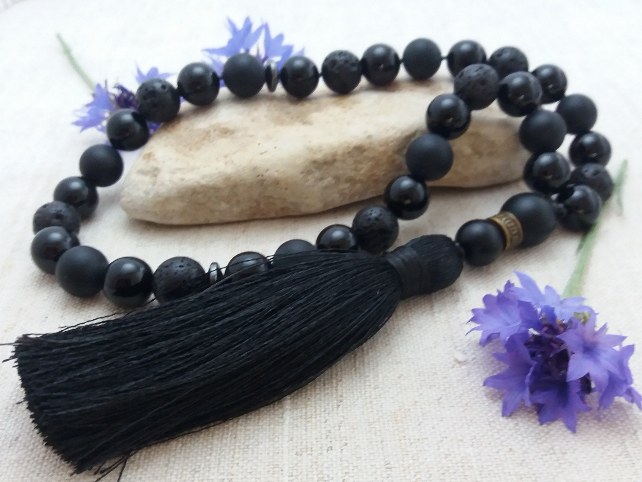 Black Tasbih 33 Muslim Prayer Beads Worry Beads Islamic | Etsy