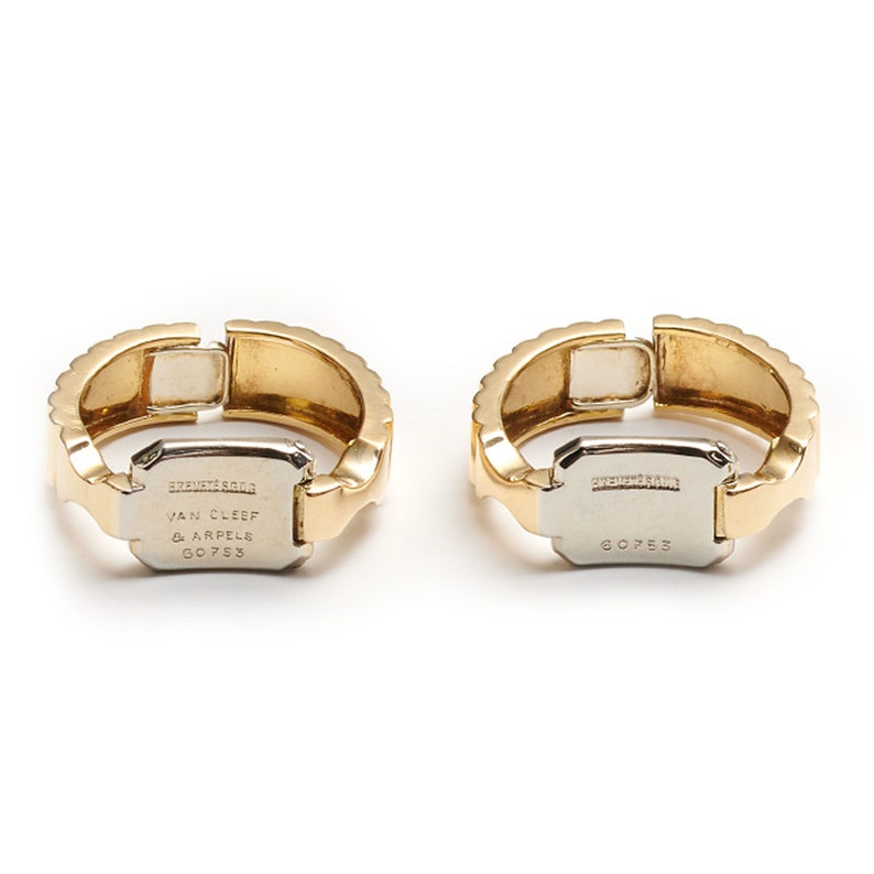 Vintage French Van Cleef & Arpels 18ct Gold Stirrup Cufflinks, Circa ...