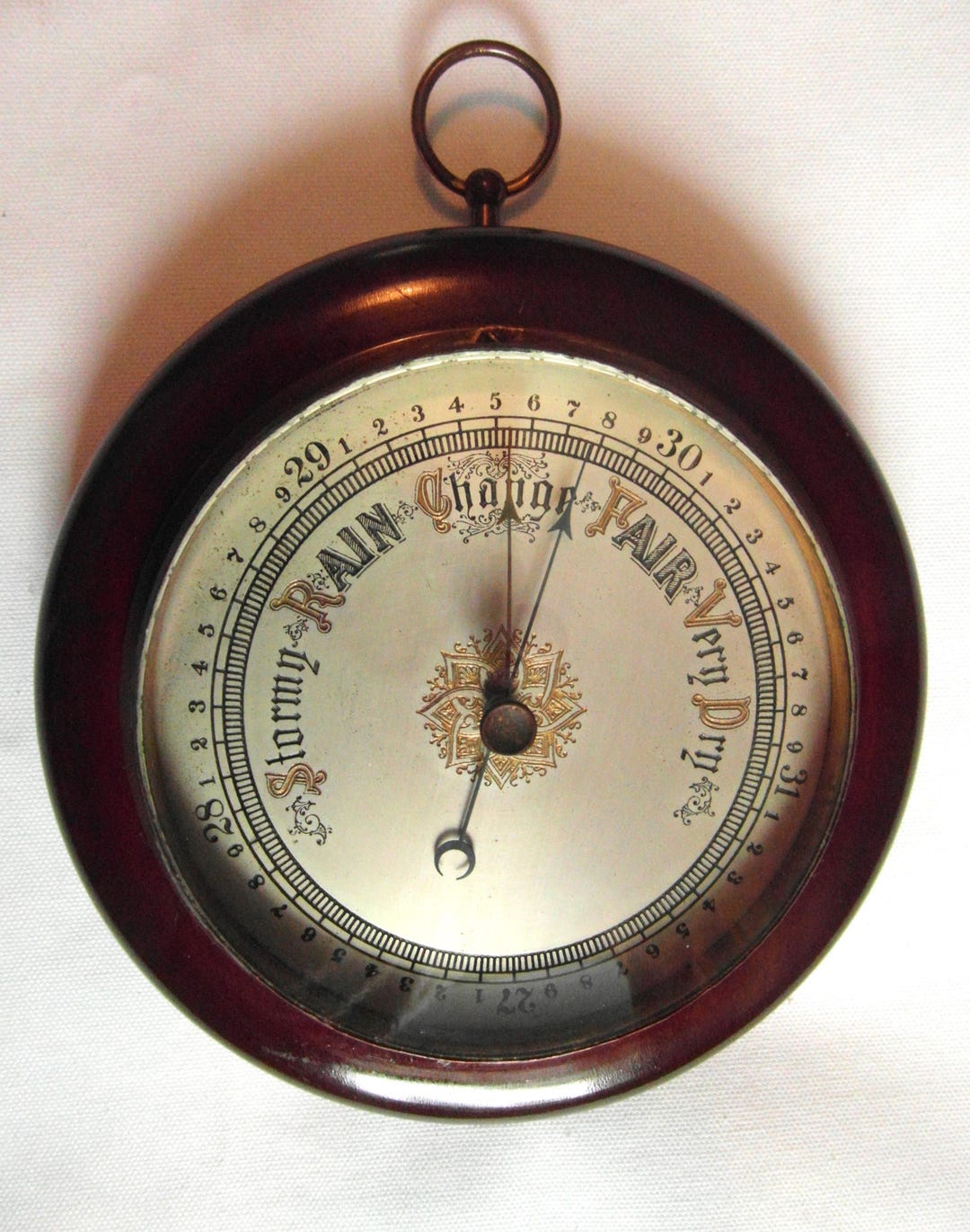 A Most Attractive Victorian Barometer - Engraved Steel Dial - Tested ...