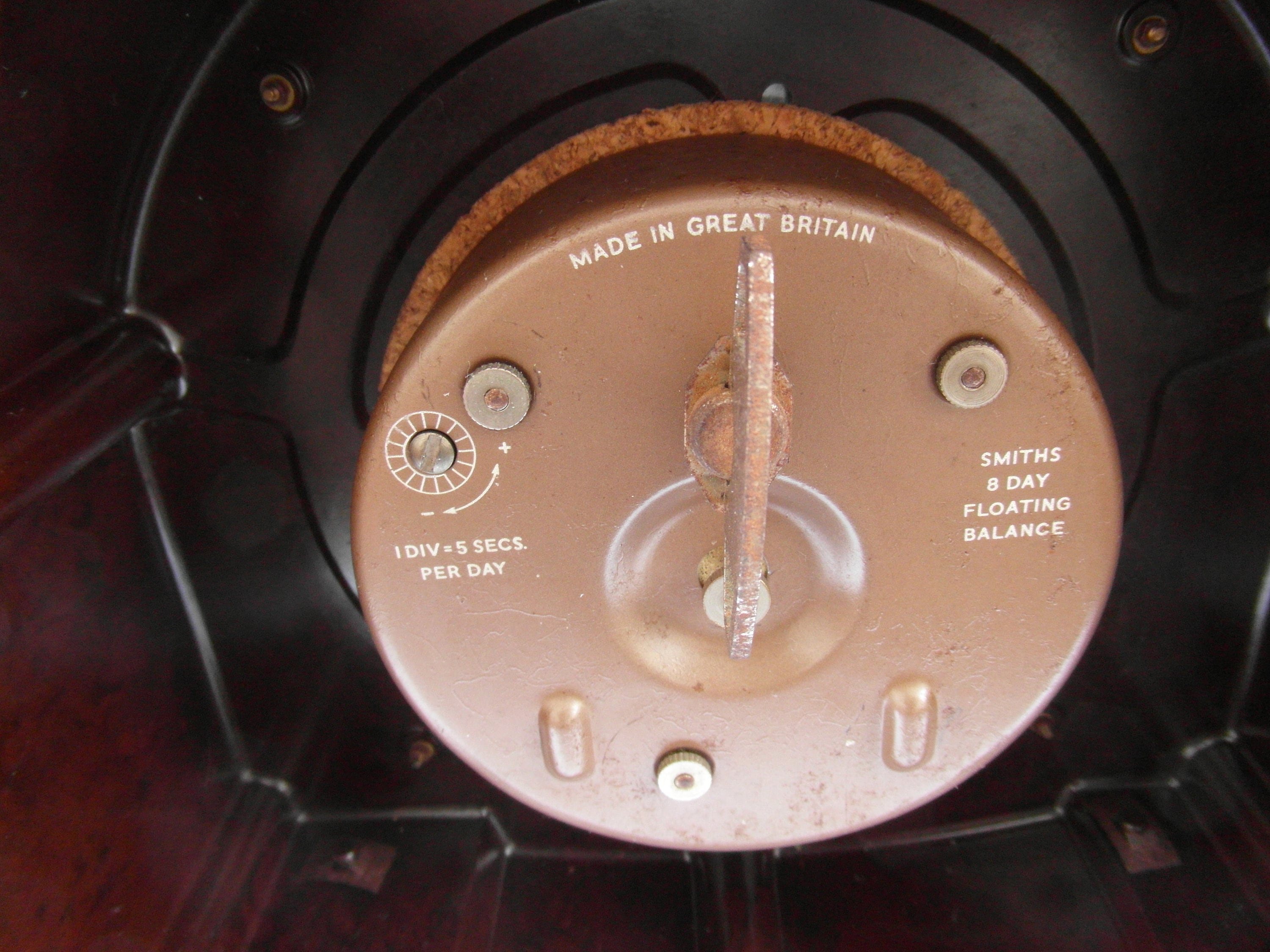 1960s Bakelite SMITHS Floating Balance 8 Day Clock - Serviced - British ...