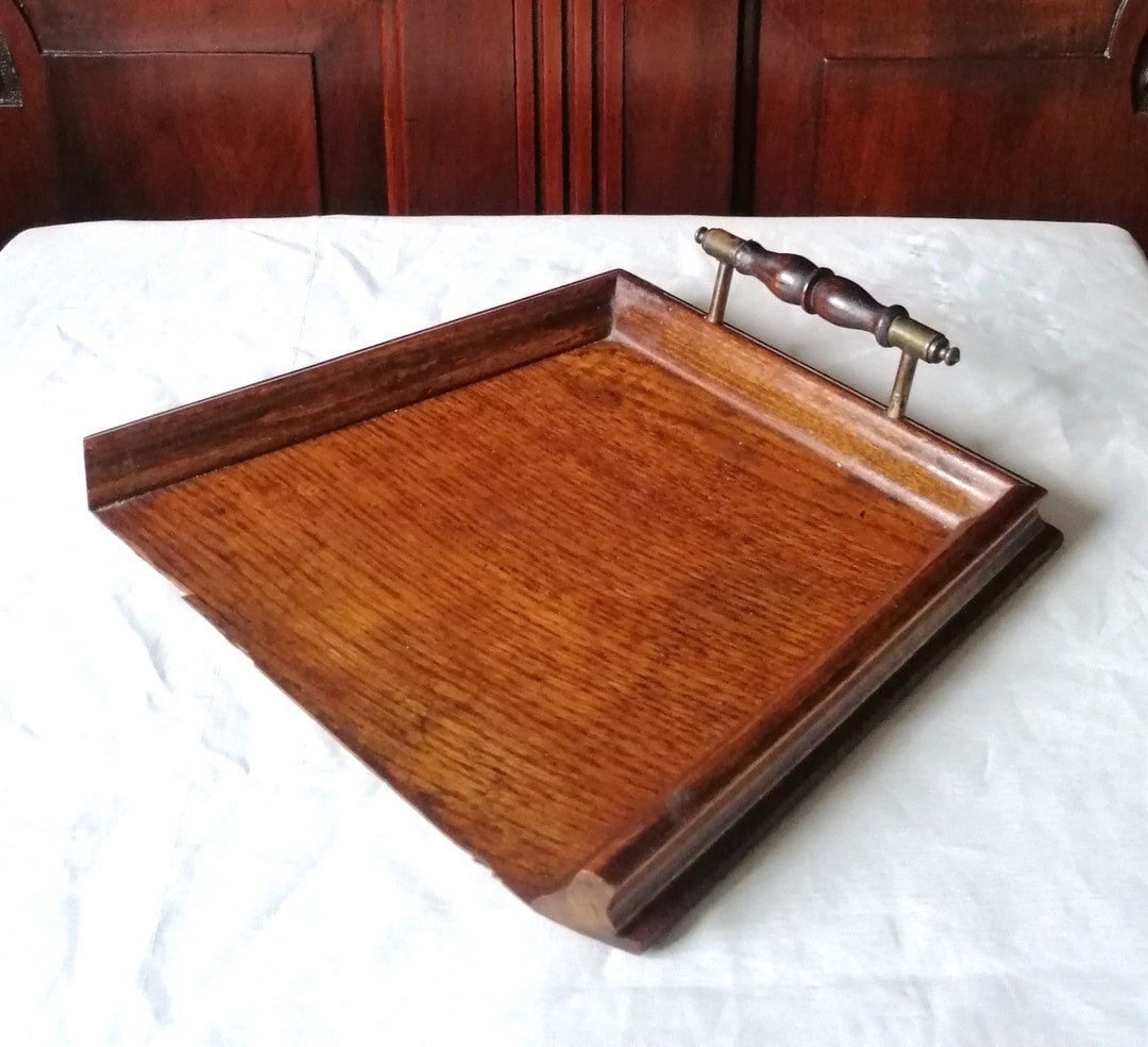 Antique Oak Edwardian 1901-10 Butler's Crumb Tray - Etsy UK