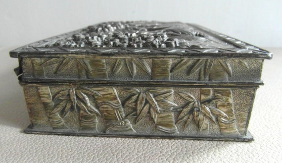 Antique Early 20th C Japanese Antimony Embossed Coppe… - Gem