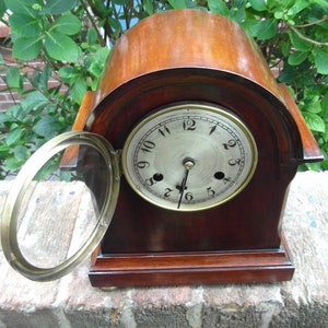 A Working Antique 8 Day Striking Mantel Clock Tameside of Delph- Hirst ...