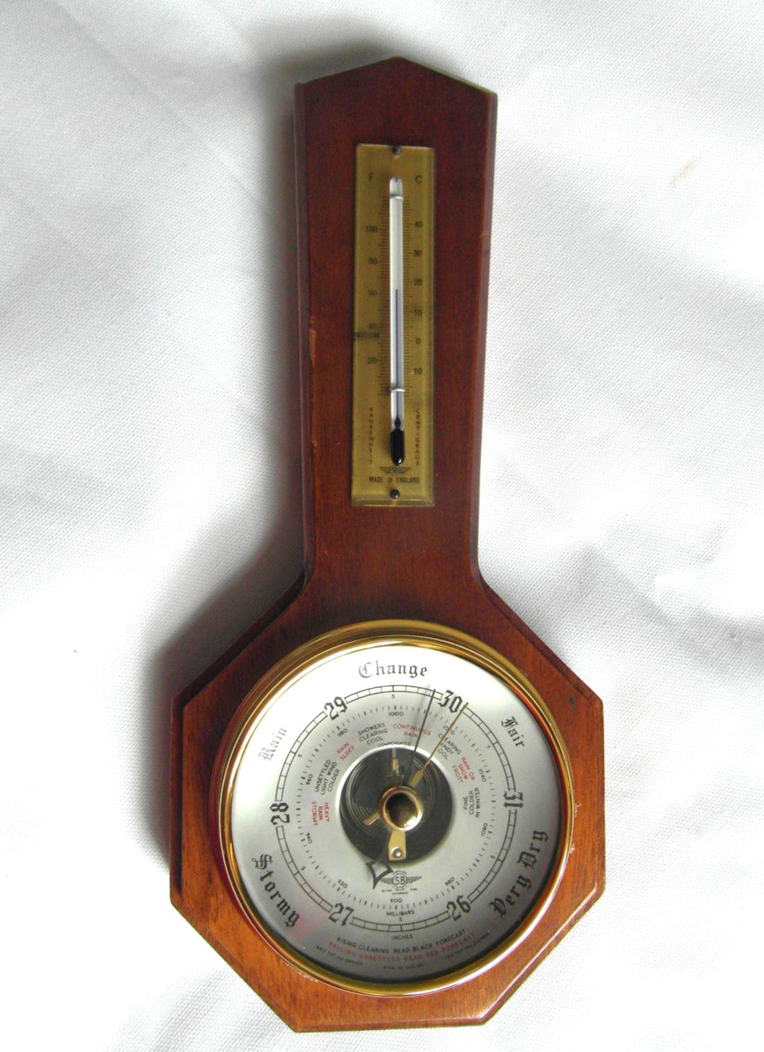 Compact & Very Attractive 1950s Banjo Barometer by SB Shortland Smiths ...