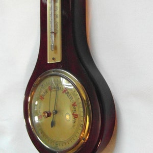 An Attractive 1950s Small German Banjo Barometer - Tested - Accurate ...