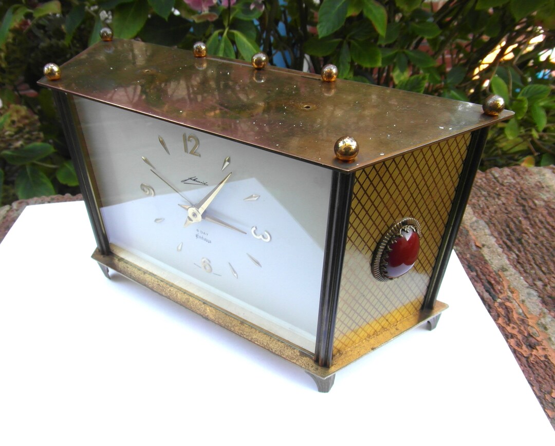 1950s 8 Day Clock SCHMID Rotary Musical Works Alarm Plays - Etsy