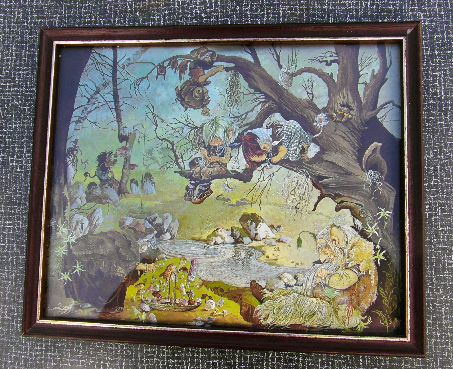 Vintage 1970s Dufex Foil Art Print Fairies Jean & Ron Henry - Open ...