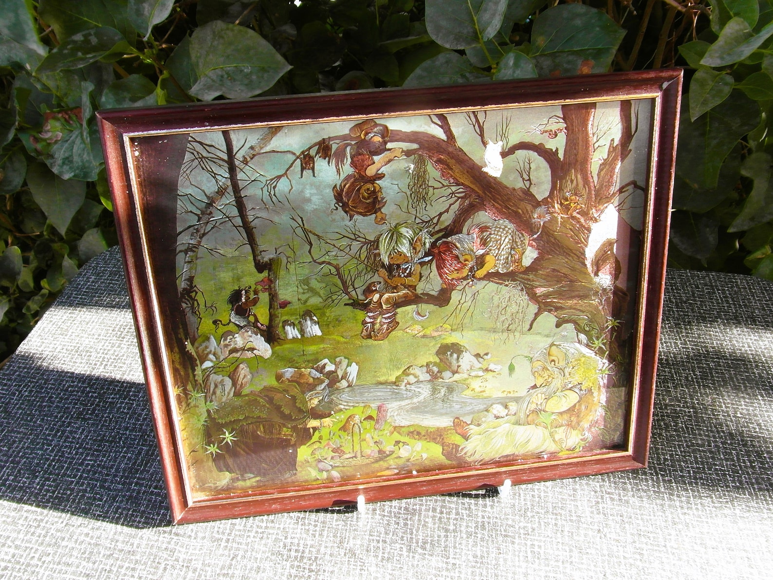 Vintage 1970s Dufex Foil Art Print Fairies Jean & Ron Henry - Open ...