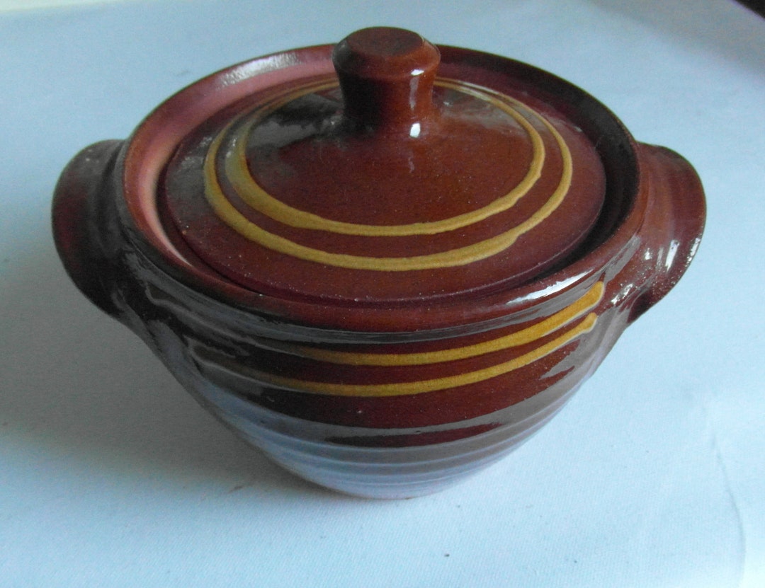 Replica North Wales Buckley Pottery Slipware Lidded Jar by ANVIL ...