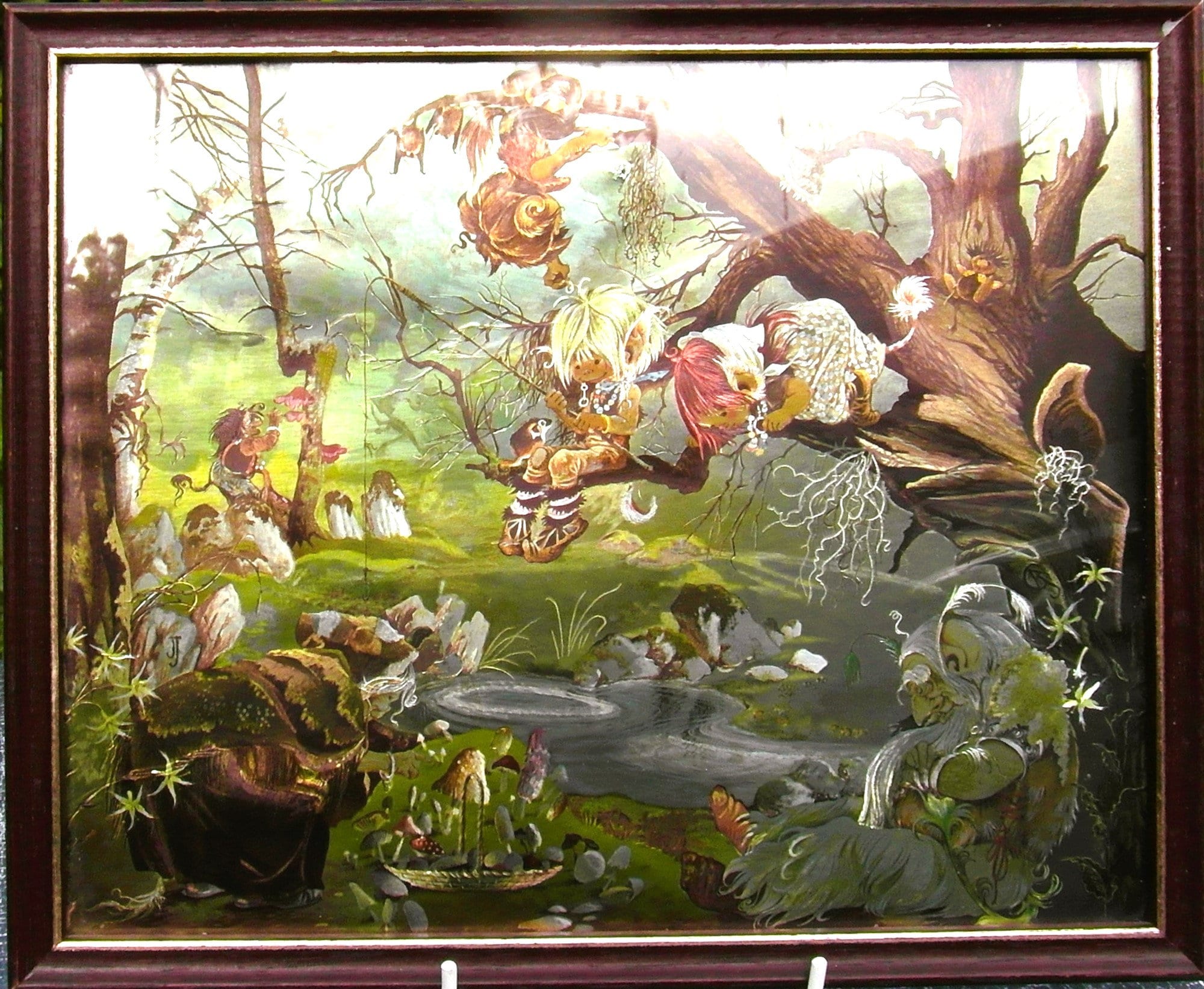 Vintage 1970s Dufex Foil Art Print Fairies Jean & Ron Henry - Open ...