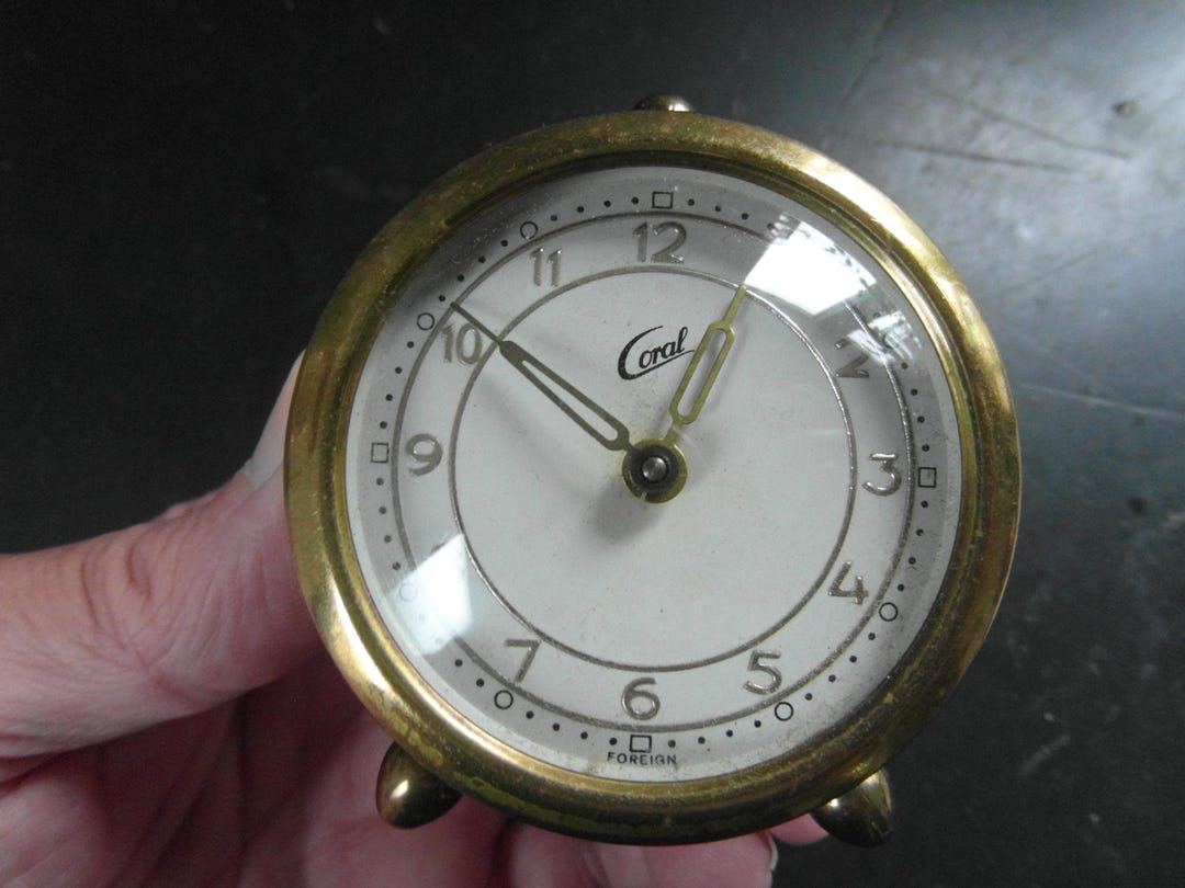 1960s Brass 30 Hour Clock CORAL Japan Good Working Order - Etsy