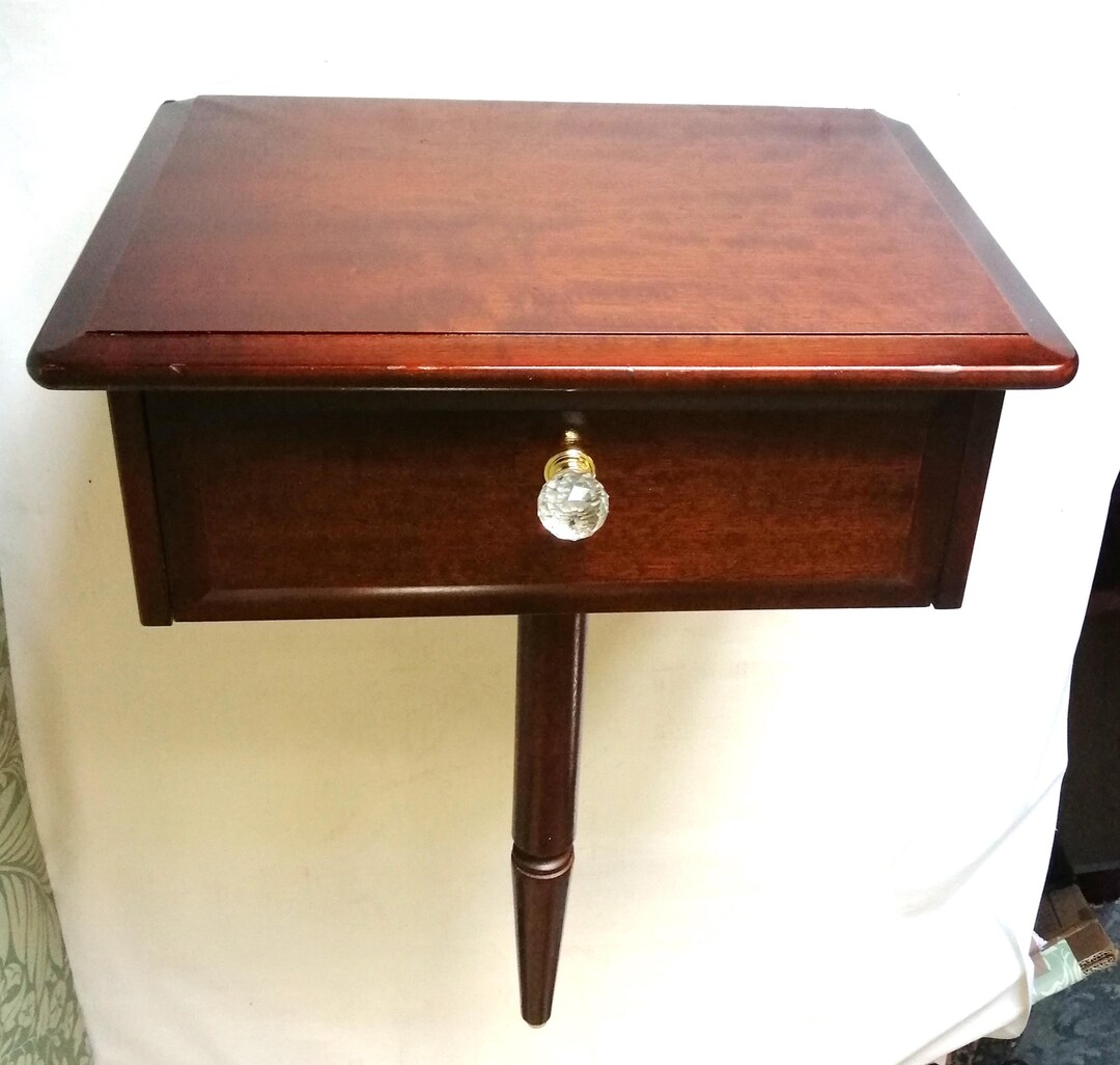 1960s Pair of STAG Bedside Tables Wall Mountable With One Leg - off A ...