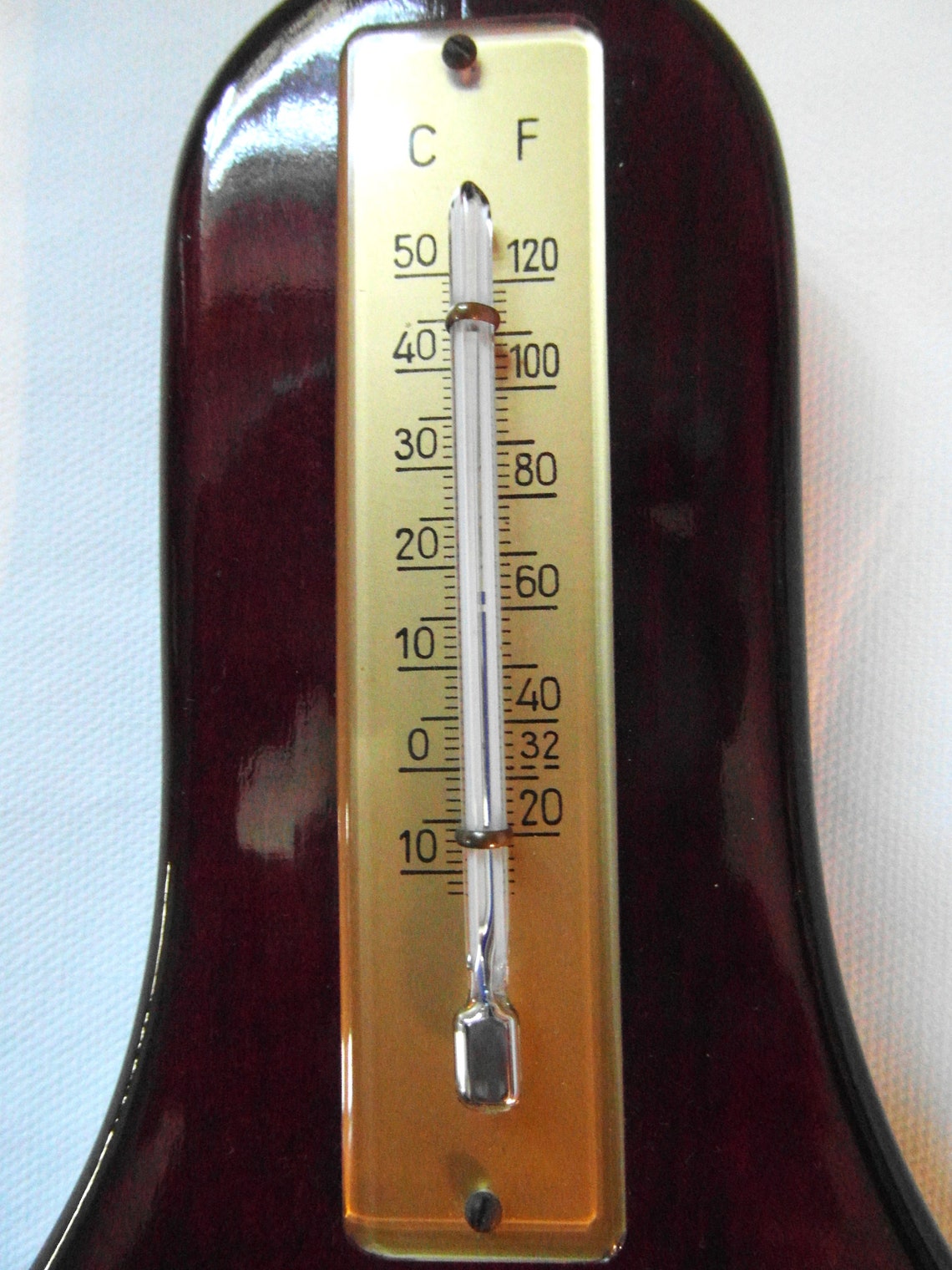 An Attractive 1950s Small German Banjo Barometer - Tested - Accurate ...