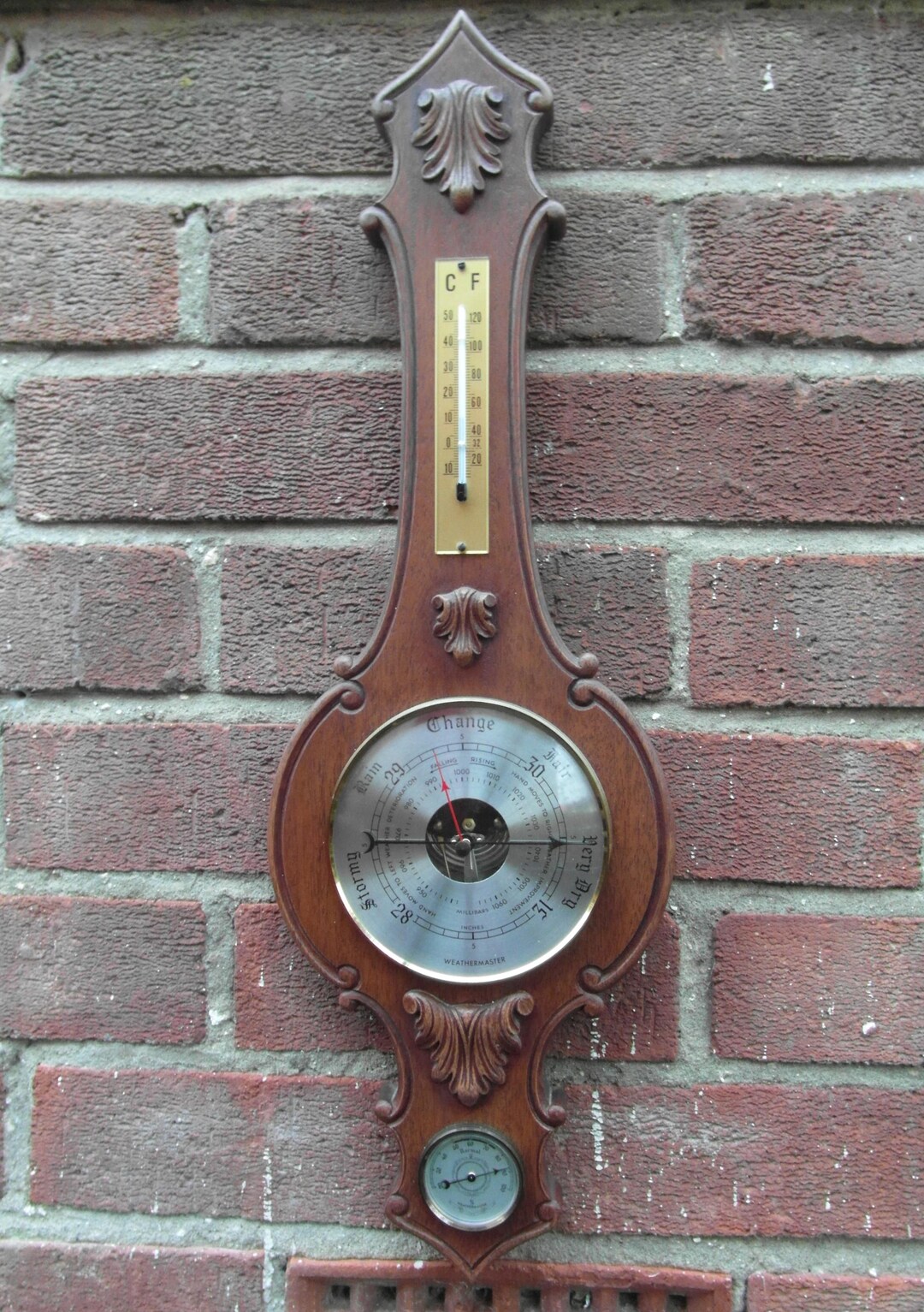 An Interesting 1970s Weathermaster Banjo Barometer - Tested - See ...