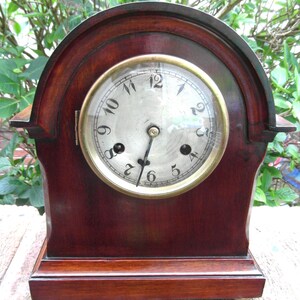 A Working Antique 8 Day Striking Mantel Clock Tameside of Delph- Hirst ...