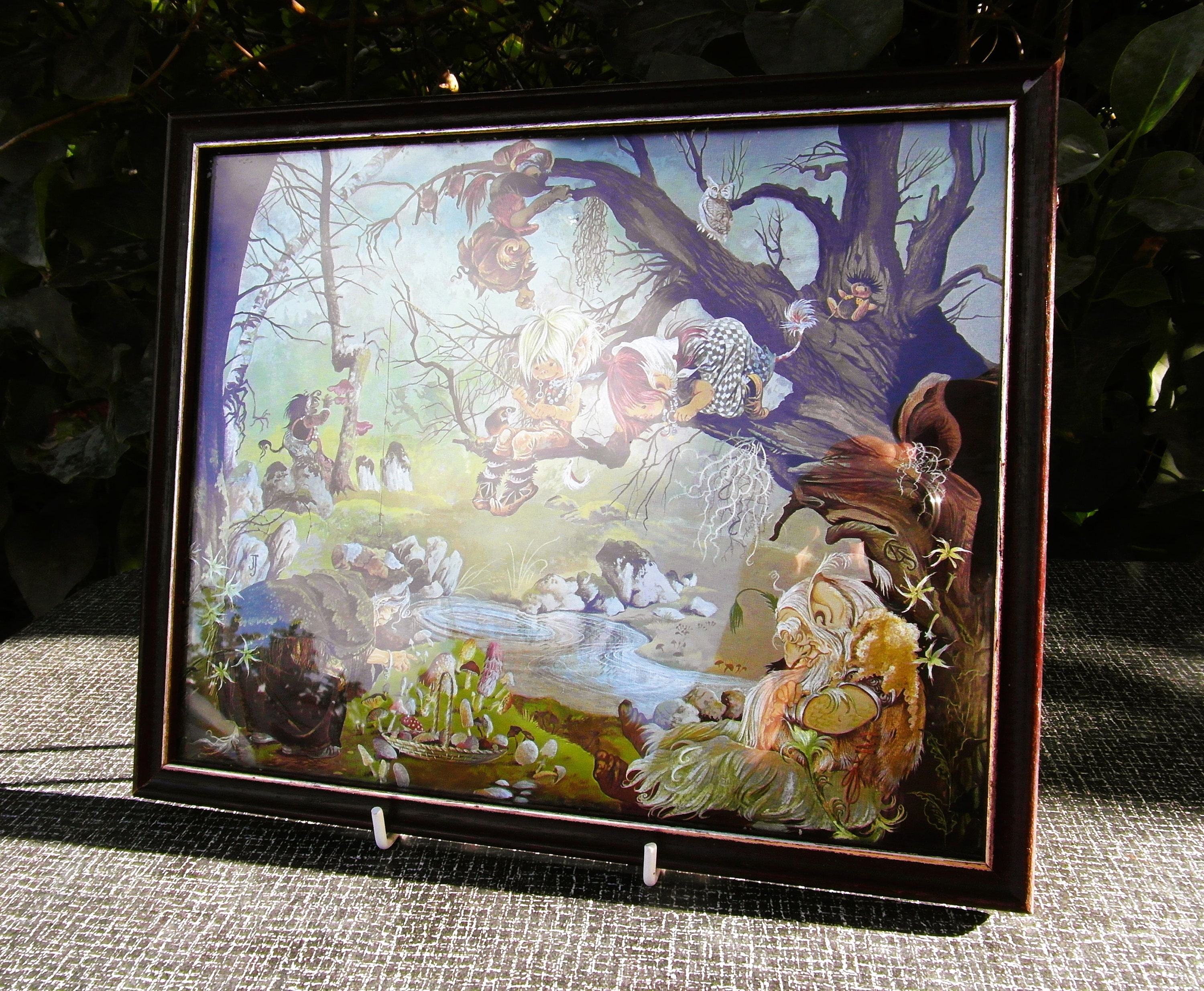 Vintage 1970s Dufex Foil Art Print Fairies Jean & Ron Henry - Open ...