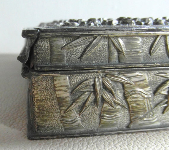 Antique Early 20th C Japanese Antimony Embossed Coppe… - Gem