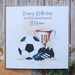Personalised Birthday Card Football Son Grandson Nephew Brother Friend ...
