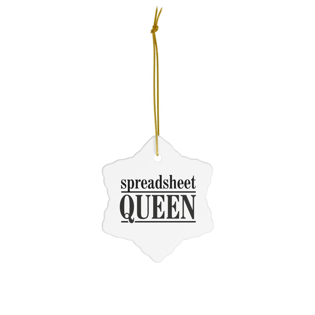 Accountant Ornament, Excel Spreadsheet Ornament, Christmas Accountant ...