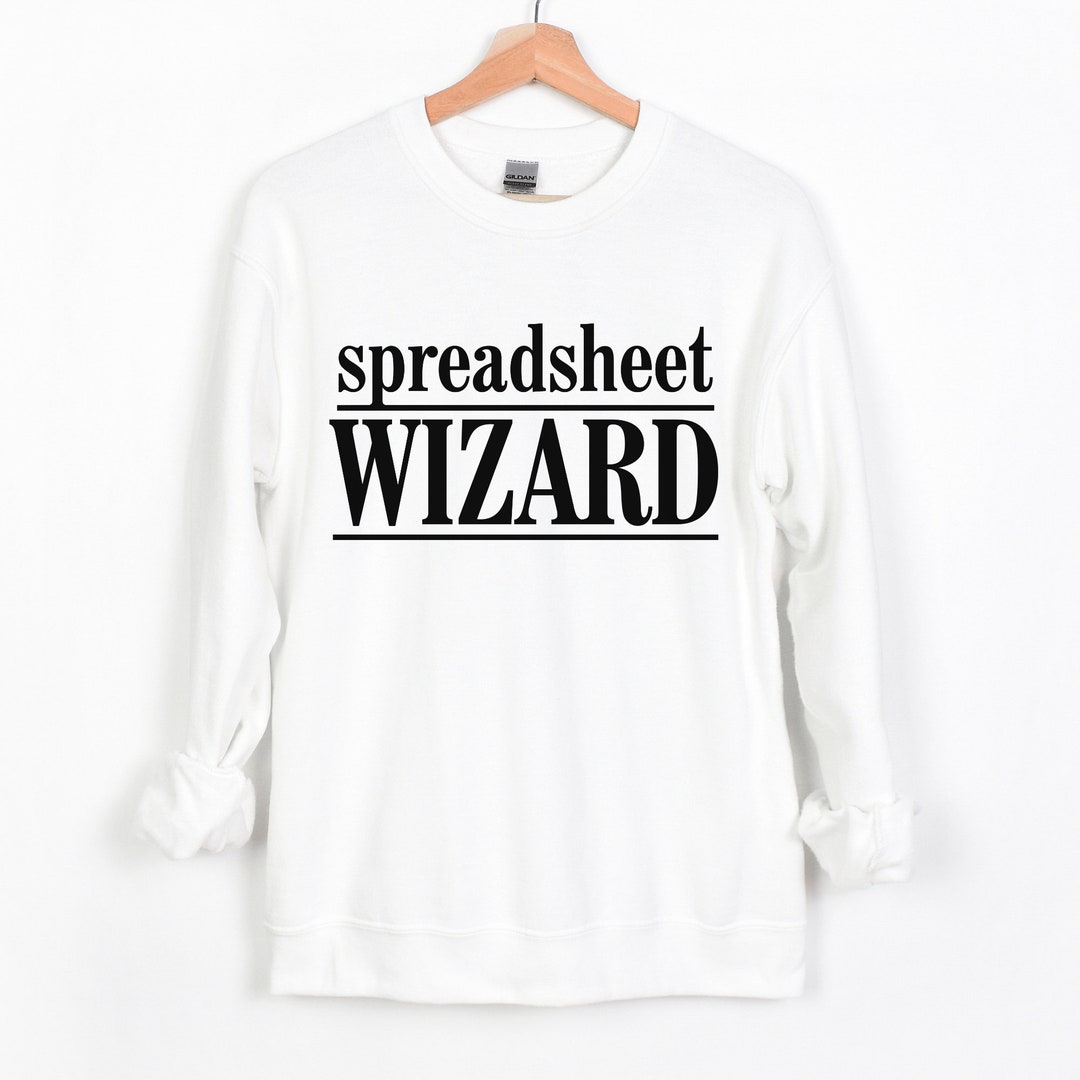 Spreadsheet Shirt, Spreadsheet Wizard, Accountant Gift, Excel ...