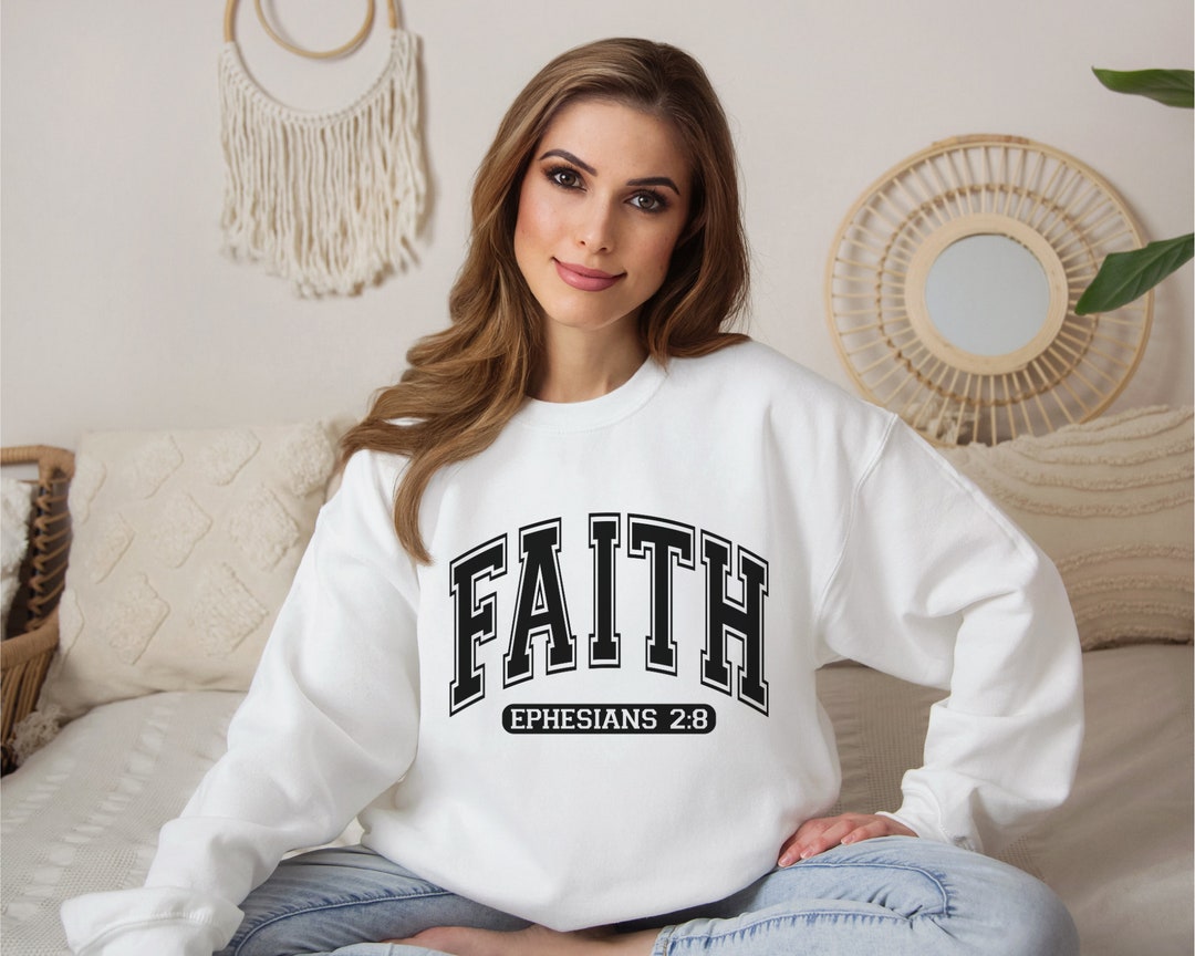 Christian Sweatshirt Bible Verse Shirt Religious Apparel Gift for Her ...
