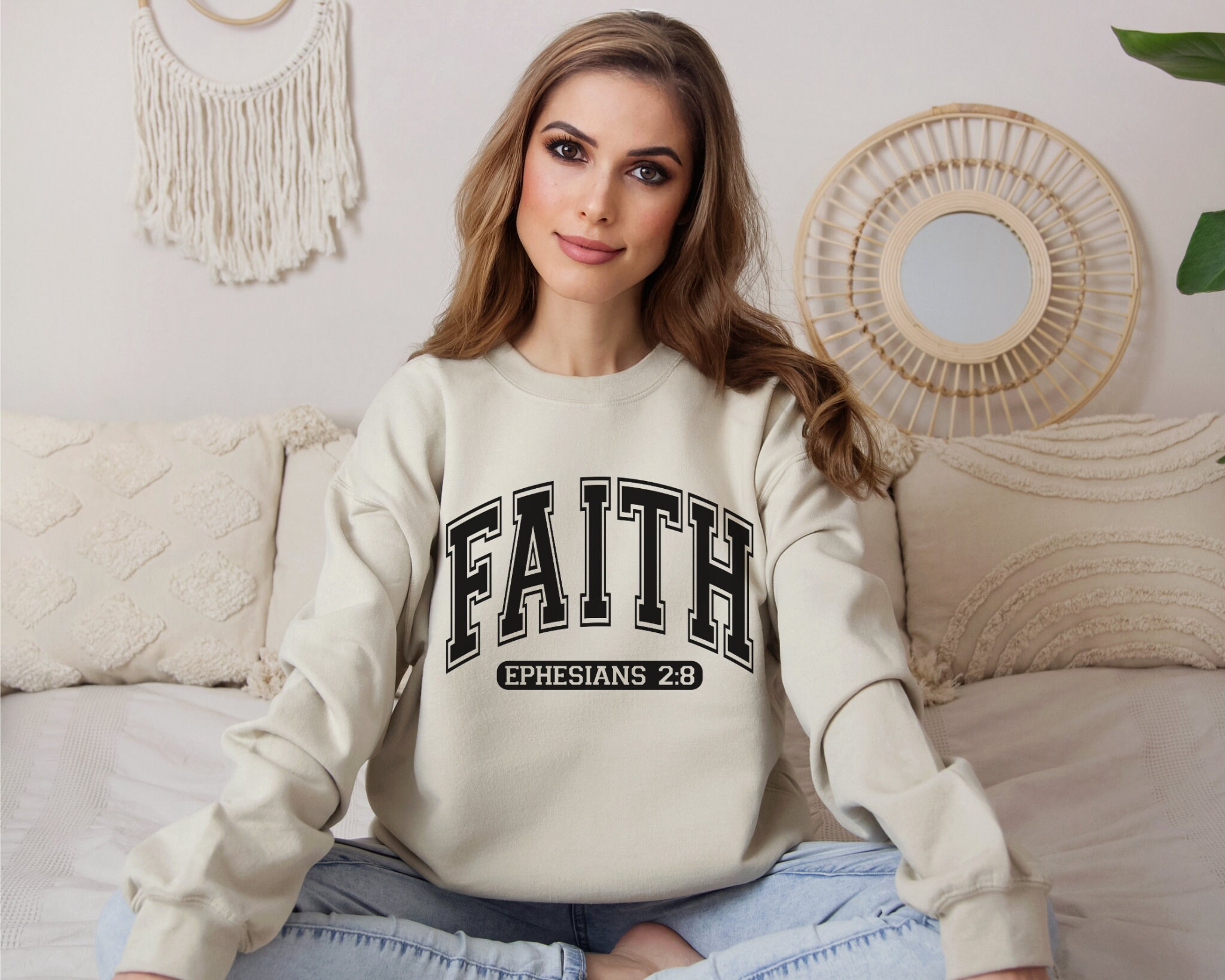 Christian Sweatshirt Bible Verse Shirt Religious Apparel Gift for Her ...