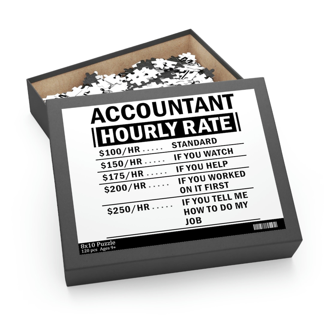 Accounting Gift, Funny Accountant Gift, Personalized Gift, Jigsaw ...