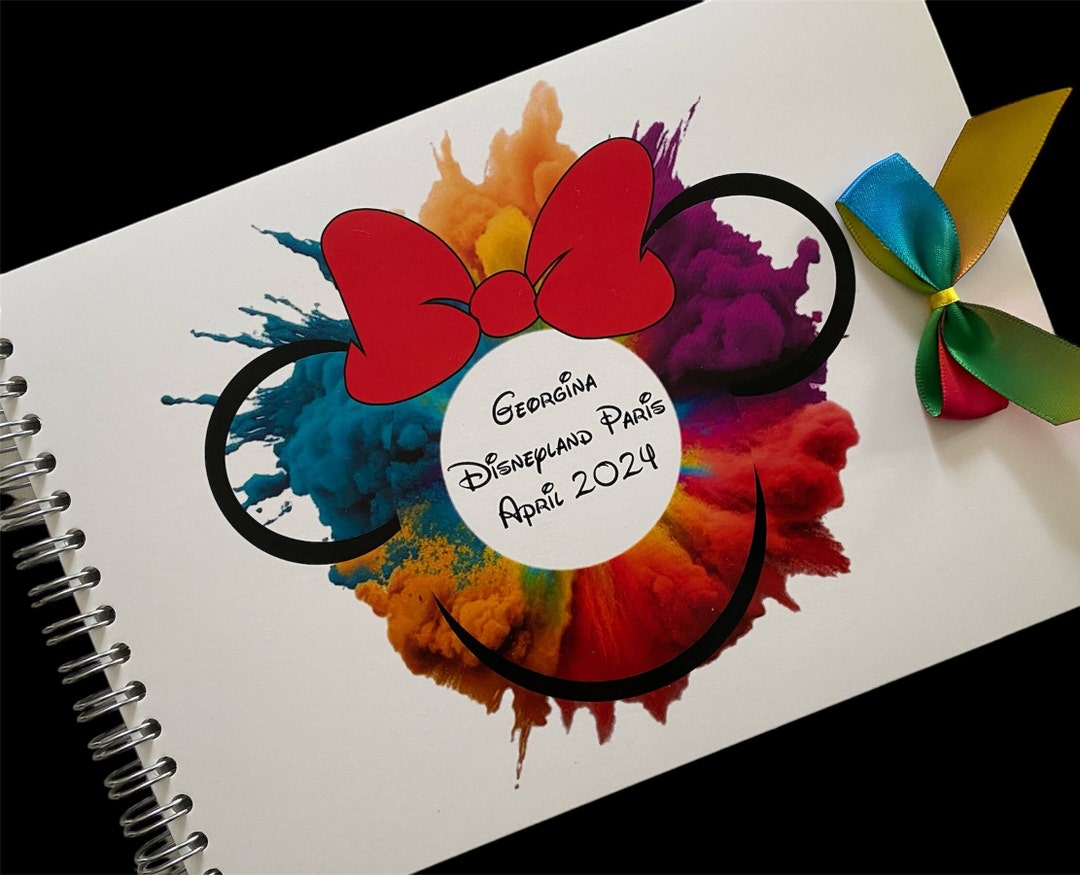 Minnie Mouse Personalised Autograph Book With Bow - Etsy