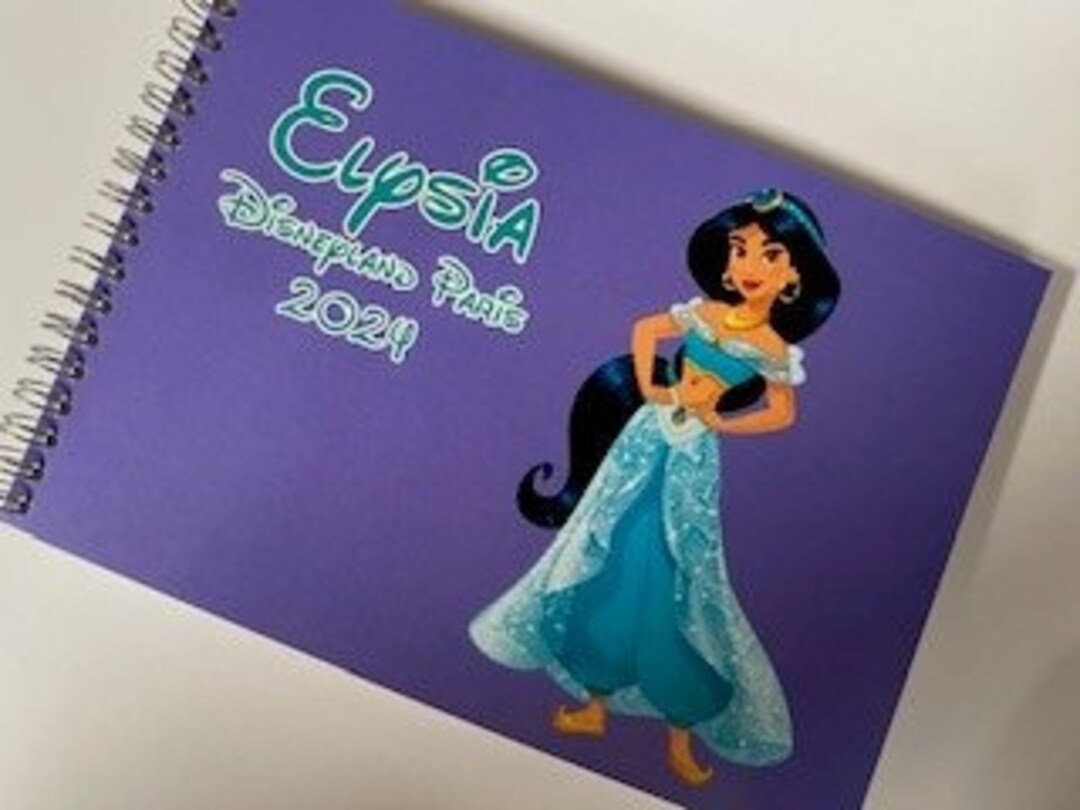 Princess Jasmine Autograph Book, Aladdin Book, Personalised Autograph ...