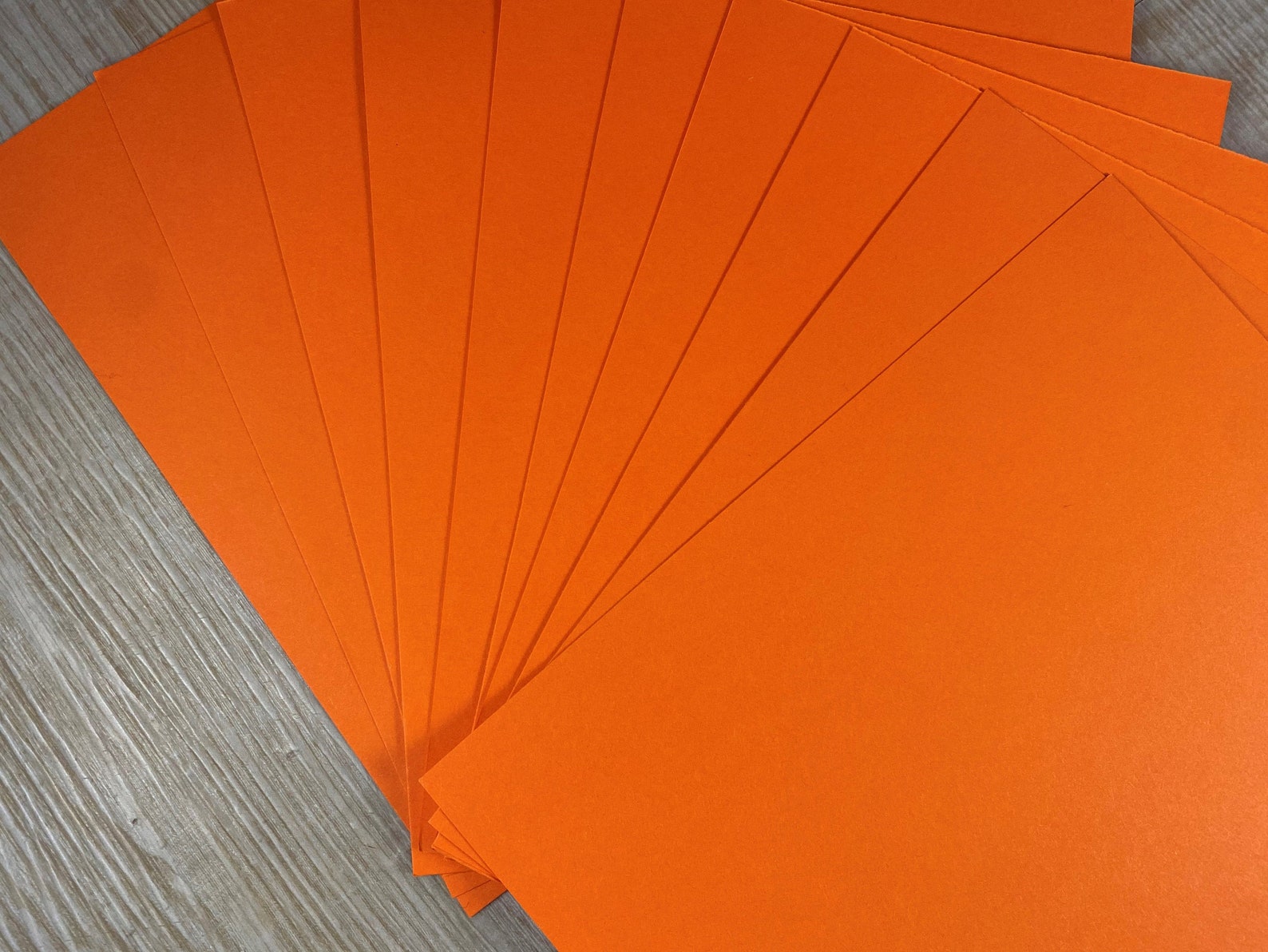 A4 Orange Plain Card 300gsm Blank Craft Card 10 Sheets - Etsy